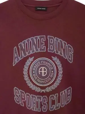 ANINE BING Cade Tee Collegiate Burgundy