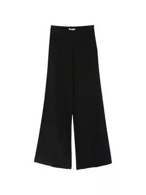 CENERE GB Pressed-crease Palazzo Pants - Black