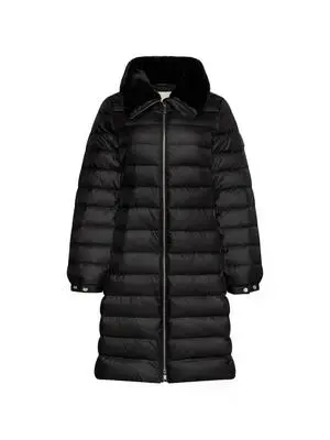 Calvin Klein Faux-fur Collar Padded Jackets - Black