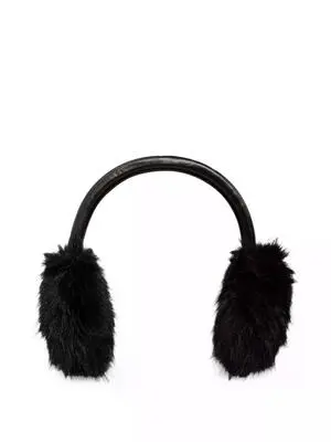 Balenciaga Logo-print Leather Earmuffs
