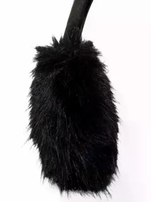 Balenciaga Logo-print Leather Earmuffs