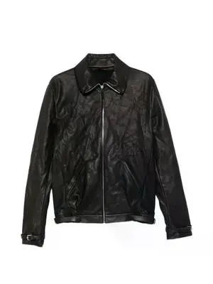 MA+ Buckled Leather Jacket