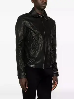 MA+ Buckled Leather Jacket