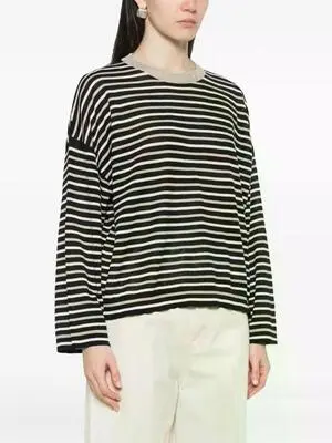 Brunello Cucinelli Striped Long-sleeve Sweater