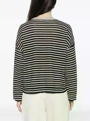 Brunello Cucinelli Striped Long-sleeve Sweater