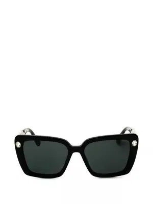 SWAROVSKI Crystal-embellished Square-frame Sunglasses - Black