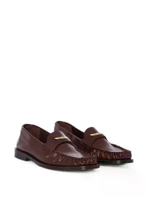 ANINE BING Amoc Loafers - Red