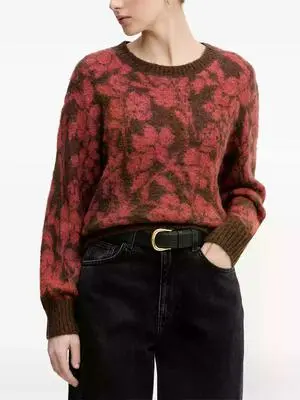 BENETTON Floral-intarsia Sweater