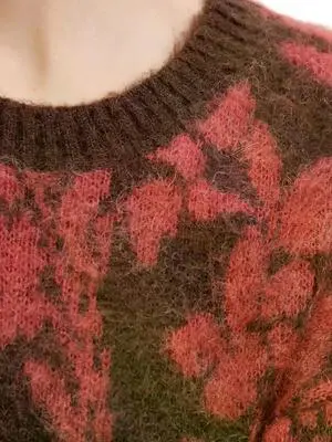 BENETTON Floral-intarsia Sweater