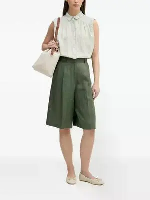BENETTON Pleated Wide-leg Shorts