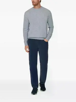 Boggi Milano Crew-neck Jumper In Wool And Cashmere