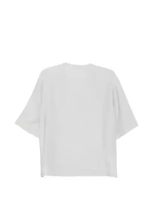 Emporio Armani Button-detail Round-neck Blouse