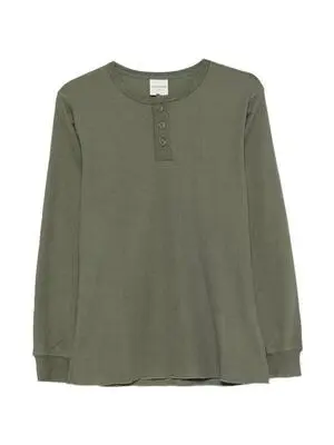 WALK IN PARIS Waffle-knit Long-sleeve T-shirt - Green