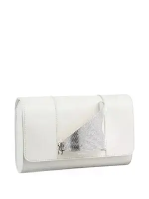 Perrin L'eiffel Strass Leather Clutch Bag