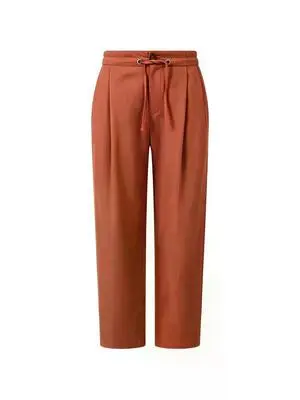 Brunello Cucinelli Pleated Drawstring Trousers - Orange