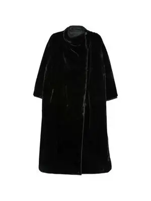 Emporio Armani Faux-fur Side-button Coat