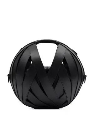 Perrin Le Panier Basket-weave Tote Bag - Black