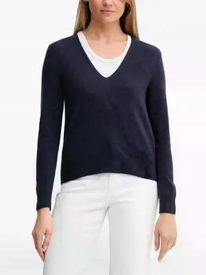 BENETTON V-neck Sweater - Blue