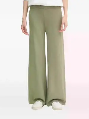 BENETTON Fine-knit Flared Trousers - Green