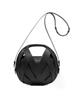 Perrin Le Petit Panier Basket-weave Tote Bag - Black