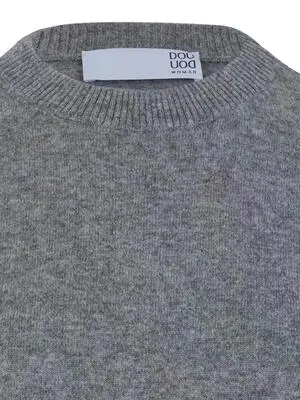 DOUUOD Argyle-pattern Long-sleeve Sweater