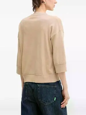 BENETTON Drop-shoulder Three-quarter Sleeve Sweater