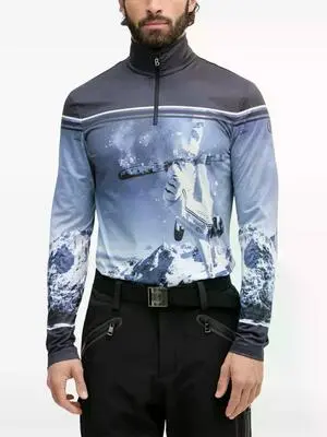 Bogner Verti Graphic-print Zip-up Ski Top