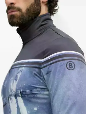 Bogner Verti Graphic-print Zip-up Ski Top