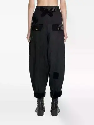 ALEKSANDR MANAMÏS Poets Heirloom Patch-detail Tapered Trousers