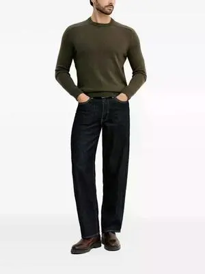 BENETTON Crew-neck Knitted Sweater - Green