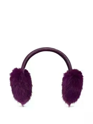 Balenciaga Logo-print Earmuffs - Purple