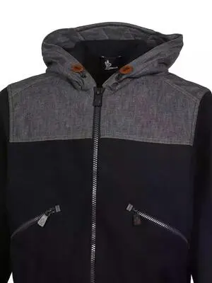 Moncler Denim-panel Fleece Jacket