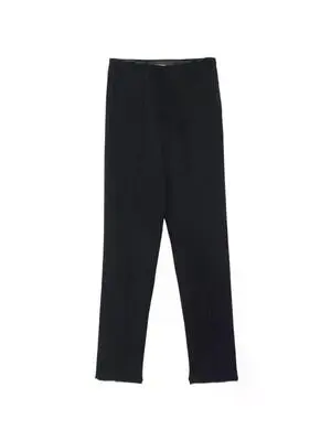 Emporio Armani Ribbed-knit Wool Trousers