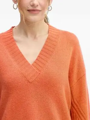BENETTON V-neck Ribbed-trim Sweater