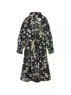 PSOPHIA Floral-print Belted Trench Coat