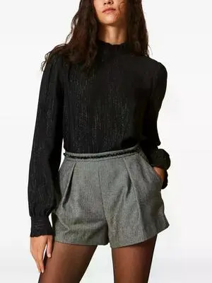 TWINSET Silk Blend Jacquard Blouse