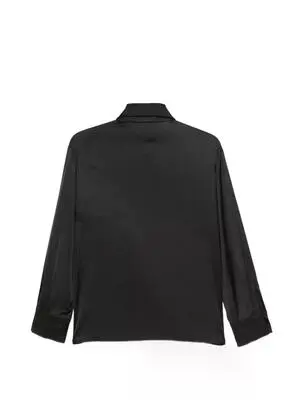 D.exterior Bow-detail Pocketed Shirt