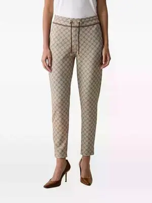 JOOP! Logo-pattern Drawstring Trousers - Neutrals