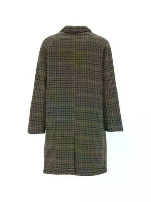 GINOGORI 1968 Check-pattern Raglan-sleeve Coat