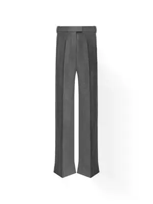 SITUATIONIST Tartan Pleated Wool Trousers