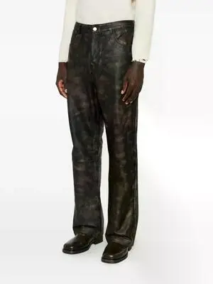 WON HUNDRED Genoa Leather Trousers