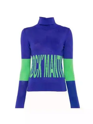 Patrizia Pepe Colour-block Intarsia-knit Sweater
