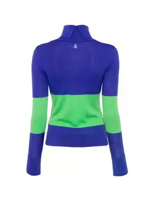 Patrizia Pepe Colour-block Intarsia-knit Sweater