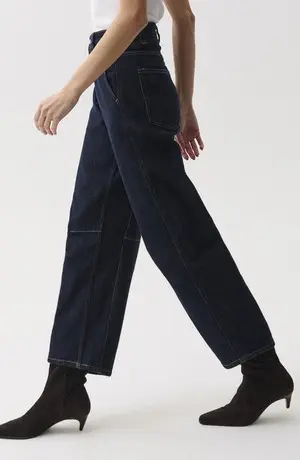 PISTOLA Beau High Waist Wide Leg Petite Jeans