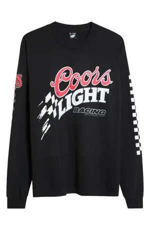 SCREEN STARS BEST Coors Light Long Sleeve Graphic T-shirt