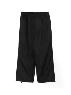 Comme Des Garçons Elasticated Drawstring-cuff Trousers - Black