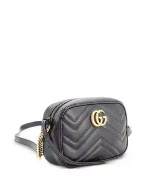 Gucci Gg Marmont Shoulder Bag Matelasse Leather Mini Crossbody Bag