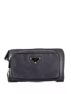 Prada Zip Around Front Pocket Saffiano Leather Belt Bag