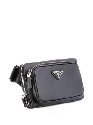 Prada Zip Around Front Pocket Saffiano Leather Belt Bag