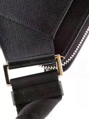 Prada Zip Around Front Pocket Saffiano Leather Belt Bag